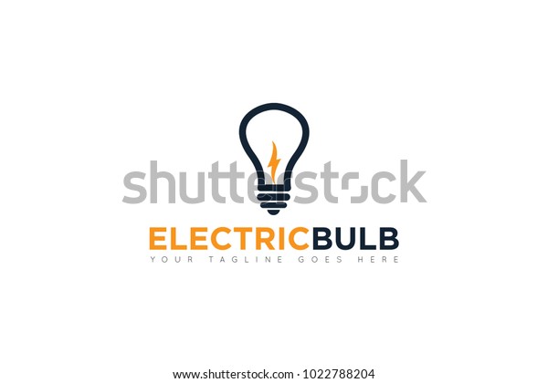 Electric Bulb Logo Icon Vector Design Stock Vector (Royalty Free ...