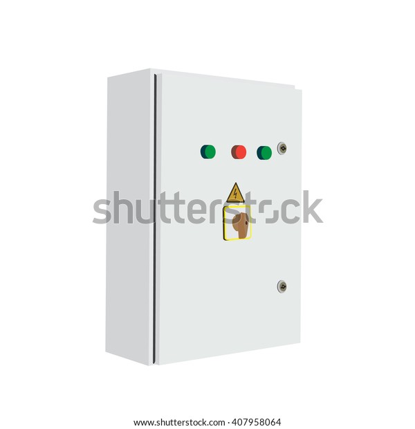 Electric Cabinet Vector Illustration Isolated On Stock Vector (Royalty ...