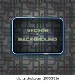 Electric Cables Abstract Grey Background Stock Vector (Royalty Free ...