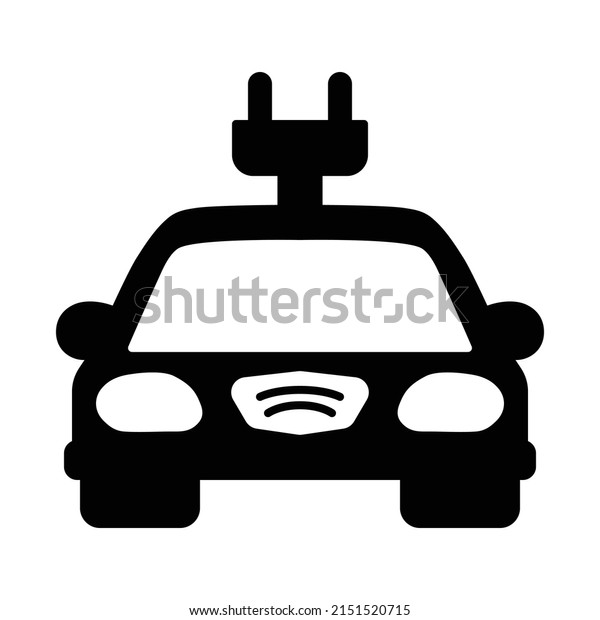 Electric Car Icon Ev Icon Vector Stock Vector (Royalty Free) 2151520715 ...