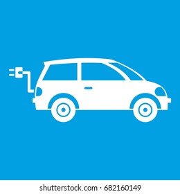 Electric Car Simple Style Isolated On Stock Vector (Royalty Free ...