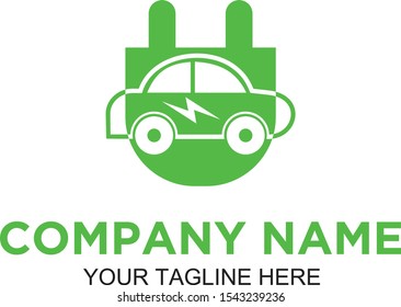 Electric Car Tech Logo Template Stock Vector (Royalty Free) 1543239236 ...