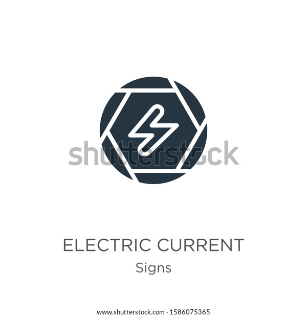 Electric Current Icon Vector Trendy Flat Stock Vector (Royalty Free ...