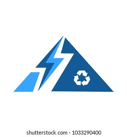 Electric Current Logo Template Stock Vector (Royalty Free) 1033290400 ...