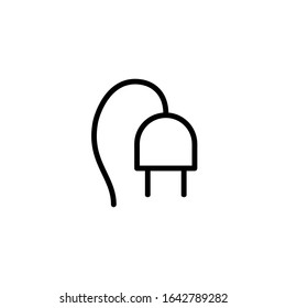 Electric Disconnect Plug Unplug Outline Design Stock Vector (Royalty ...