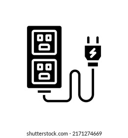 Electric Element Icon Isolated On White Stock Vector (Royalty Free ...