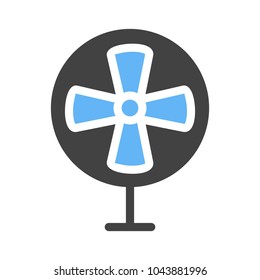 Fan Symbol Isolated On White Background Stock Illustration 1820040218