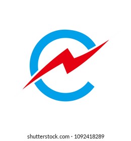 Electric Flash Alphabet Logo Vector Unique Stock Vector (Royalty Free ...