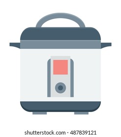 Electric Fryer Vector Icon Stock Vector (Royalty Free) 487839121 ...