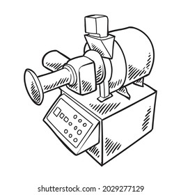 Electric Grinding Machine Hand Drawing Vector Stock Vector (Royalty ...