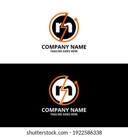 Electric Initial Letter M Logo Icon Stock Vector (Royalty Free ...