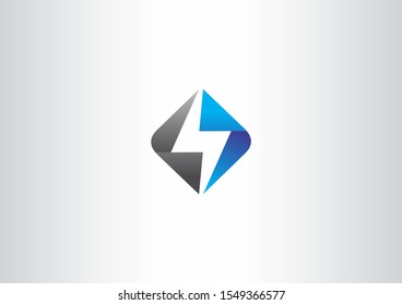 Electric Logo Design Vector Template Black Stock Vector (Royalty Free ...