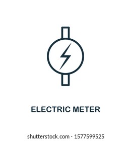 Electric Meter Outline Icon Can Be Stock Vector (Royalty Free ...