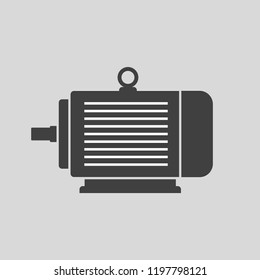 Electric Motor Vector Icon Illustration Isolated: vector de stock ...