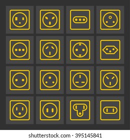 Electric Outlet Sign Stock Vector (Royalty Free) 395145841 | Shutterstock