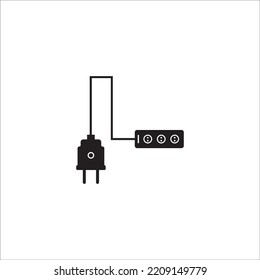 Electric Plugs Icon Vector Illustration Symbol Stock Vector (Royalty ...
