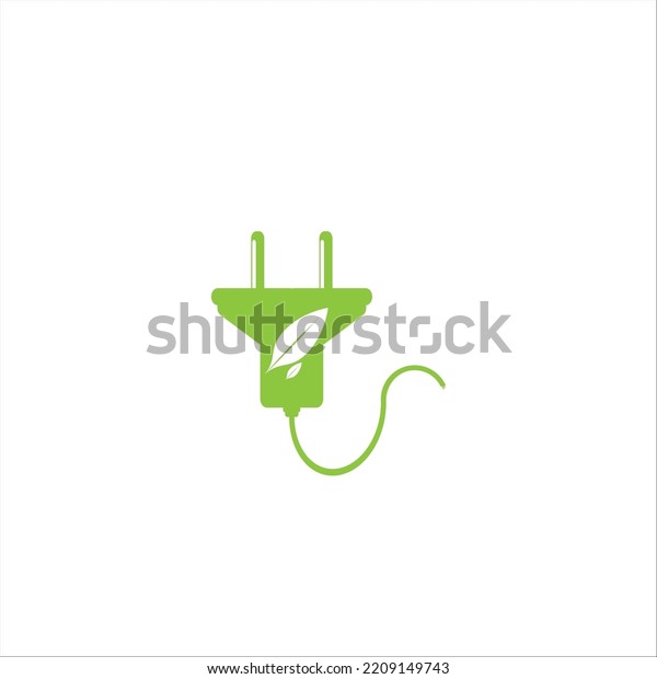 Electric Plugs Icon Vector Illustration Symbol Stock Vector (Royalty ...