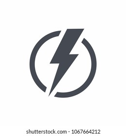 Electrical Power Vector Illustration Icon Logo Stock Vector (Royalty ...