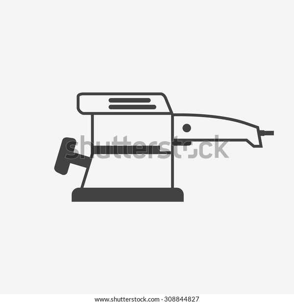 Electric Sander Monochrome Icon Stock Vector (Royalty Free) 308844827 ...