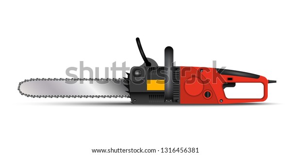 Electric Saw Hand Electric Tool Vector Stock Vector (Royalty Free ...