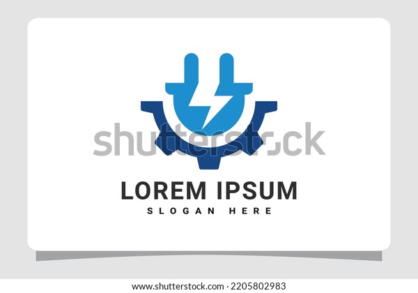 Electric Service Logo Template Design Inspiration Stock Vector (Royalty ...