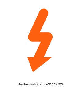 Electric Spark Vector Pictogram Flat Illustration Stock Vector (Royalty ...