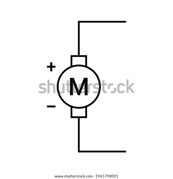 Electric Symbol Motor Vector Illustration Stock Vector (Royalty Free ...