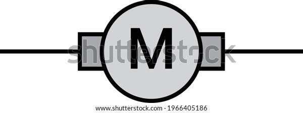 Electric Symbol Motor Vector Illustration: เวกเตอร์สต็อก (ปลอดค่า ...