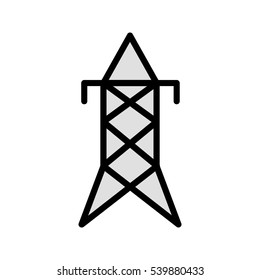 Electric Tower Icon Stock Vector (Royalty Free) 539880433 | Shutterstock