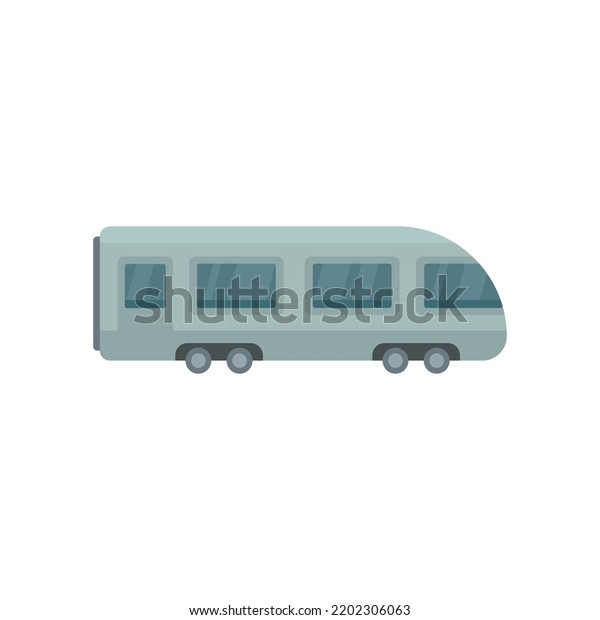 Electric Train Icon Flat Illustration Electric Stock Vector (Royalty ...