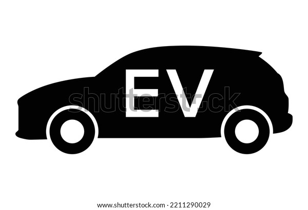 Electric Vehicle Ev Symbol Flat Vector: เวกเตอร์สต็อก (ปลอดค่าลิขสิทธิ์ ...