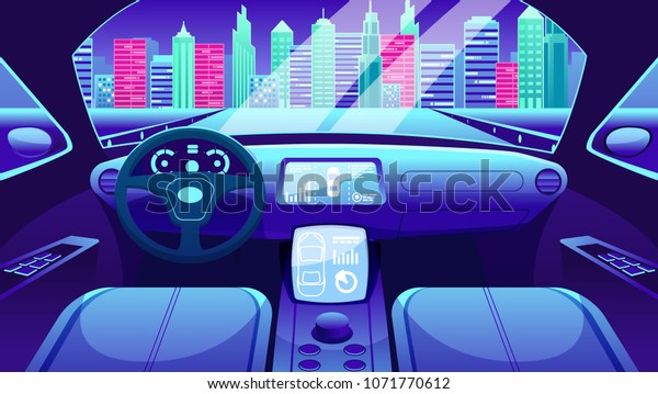 Electric vehicle interface design. Electric vehicle dashboard of smart ...
