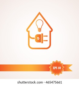 Electric Wire Plug Showing House Stock Vector (Royalty Free) 465475661 ...
