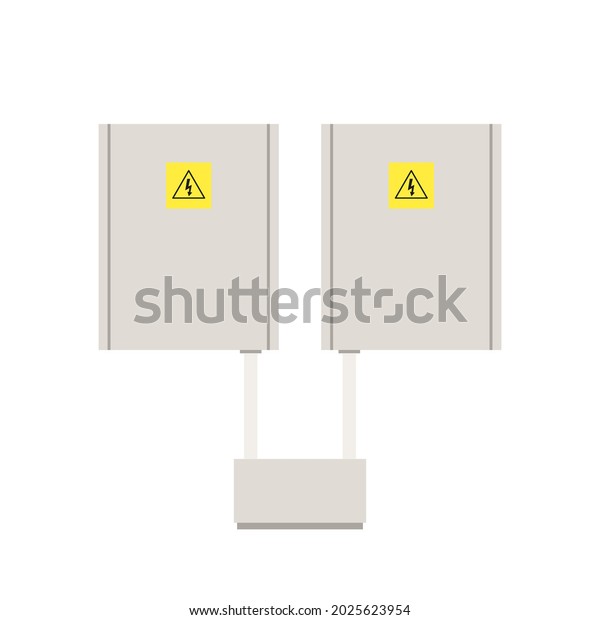 Electrical Cabinet Cartoon Vector Free Space Stock Vector (Royalty Free ...