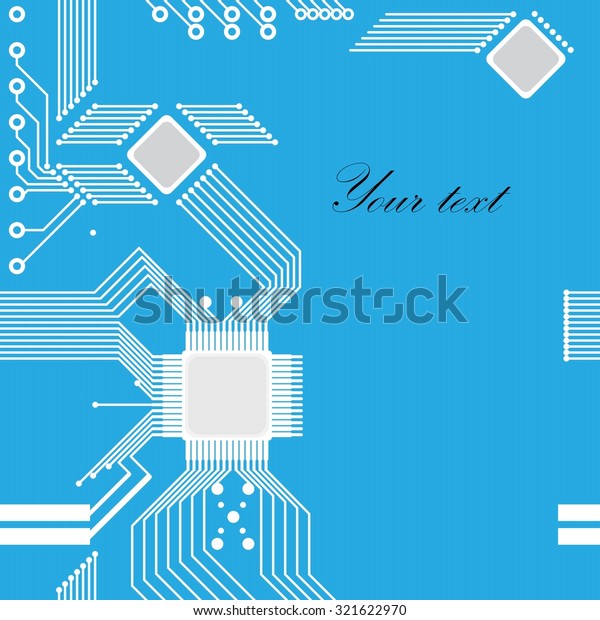 Electrical Circuit Greeting Card Vector Illustration Stock Vector ...