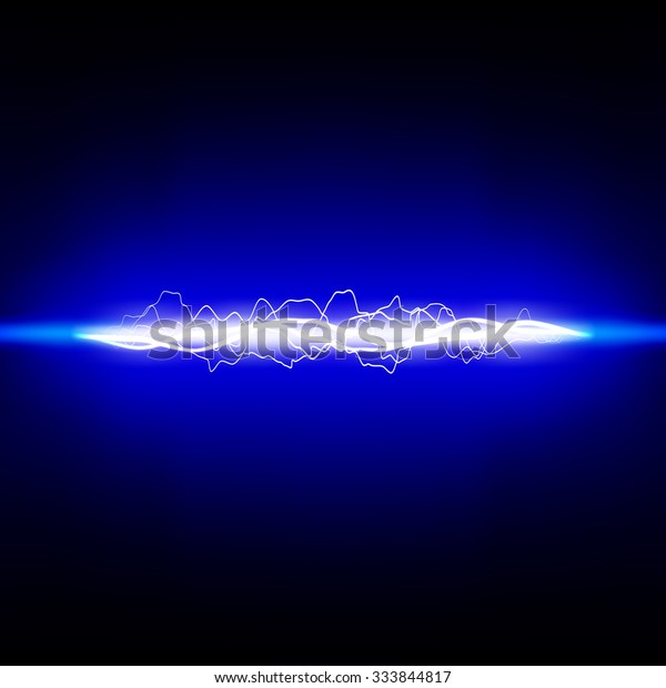 Electrical Discharge Lightning Electricity Laser Beam Stock Vector ...