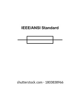 Electrical Fuse Ieeeansi Standard Vector Illustration Stock Vector ...
