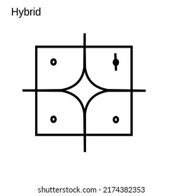 Electrical Hybrid Symbol Electrical Hybrid Stock Vector (Royalty Free ...
