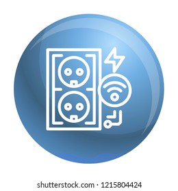 Smart Socket Icon Flat Simple Pictogram Stock Vector (Royalty Free ...