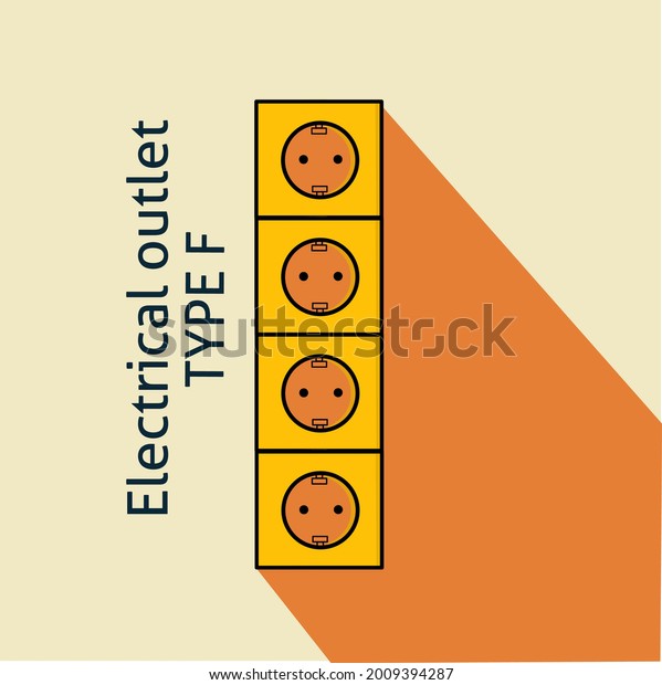 Electrical Plugs Electrical Outlets Type F Stock Vector (Royalty Free ...