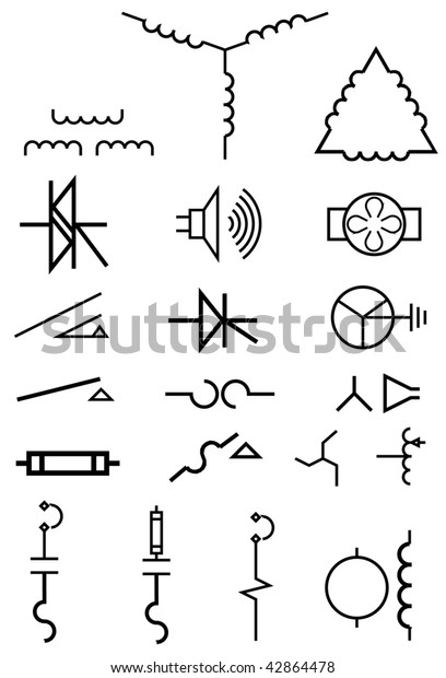 Electrical Power Symbols Stock Vector (Royalty Free) 42864478 ...