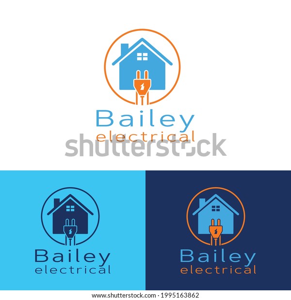 Electrical Services Logo Design Template Flat Stock Vector (Royalty ...