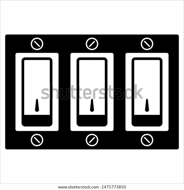 Electrical Switch Vector Art Illustration Stock Vector (Royalty Free ...