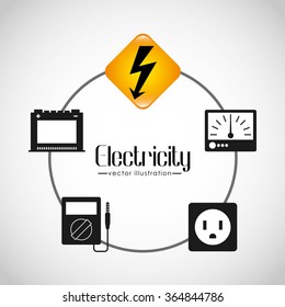 Electricity Concept Design Stock Vector (Royalty Free) 364844786 ...