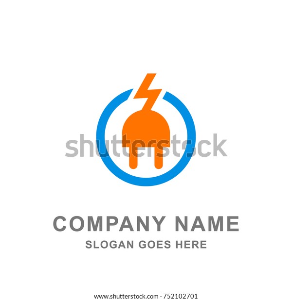 Electricity Power Energy Logo Vector Icon Stock Vector (Royalty Free ...