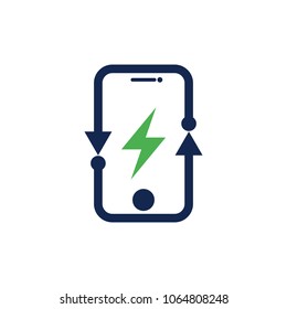 Electricity Power Smartphone Cellphone Logo Symbol Stock Vector ...