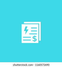 Electricity Utility Bills Icon Stock Vector (Royalty Free) 1160572690