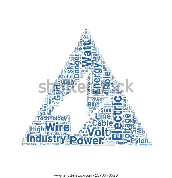 Electricity Word Cloud Tag Cloud About Stock Vector (Royalty Free ...