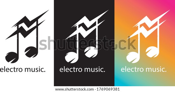 Vector de logotipo Electro Music con: vector de stock (libre de ...
