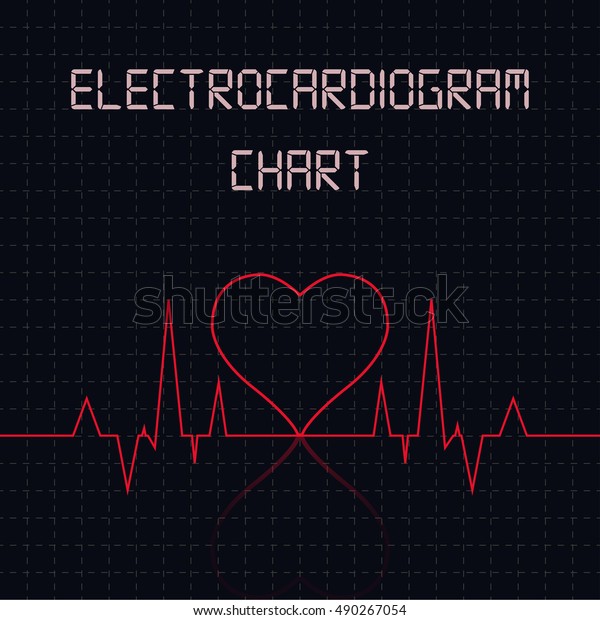 Stock vektor „Electrocardiogram Ecg Chart Table Healthcare Infographic ...